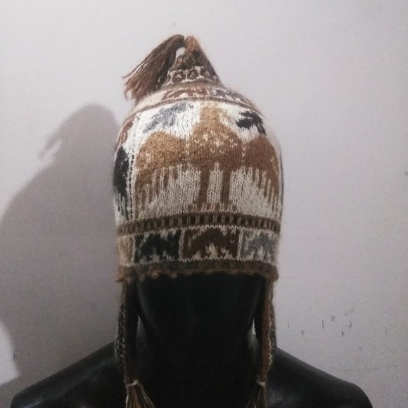 Accessories | Peruvian Chullo Cap Beanie For Women Warm Winter Hand ...